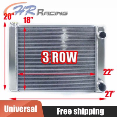 CHR UNIVERSAL 3 ROW DUAL PASS CROSS FLOW 22" CORE RADIATOR | eBay