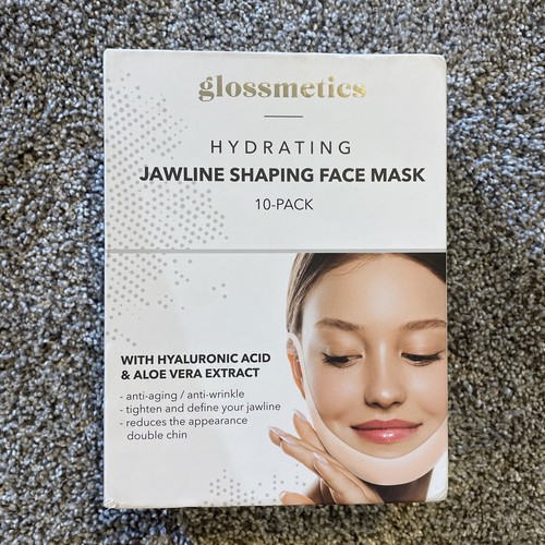 glossmetics hydrating jawline shaping face mask - 10 Pack. New/Unopened ...