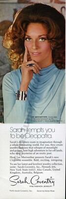 1972 Lee Meriwether Sarah Coventry Jewelry PRINT AD Unique Wall Decor ...