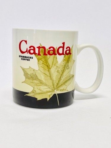 Starbucks Brown Leaf Canada Global Icon Collector Series Mug Cup 16oz ...