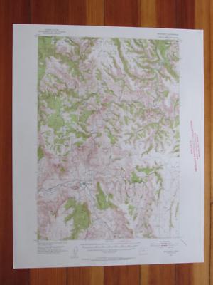 Monument Oregon 1953 Original Vintage USGS Topo Map | eBay