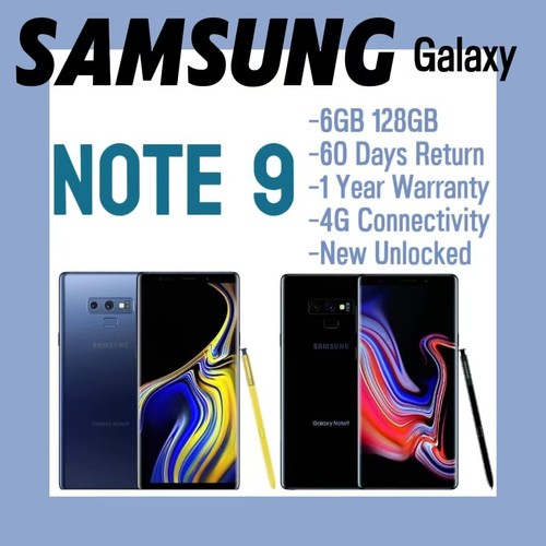 NEW Unlocked Samsung Galaxy Note 9 SM-N960U 6.4INCH 128GB 6GB Black ...