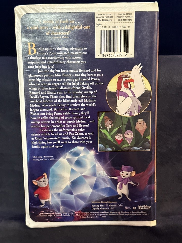 The Rescuers (VHS, 1992) 717951399038 | eBay