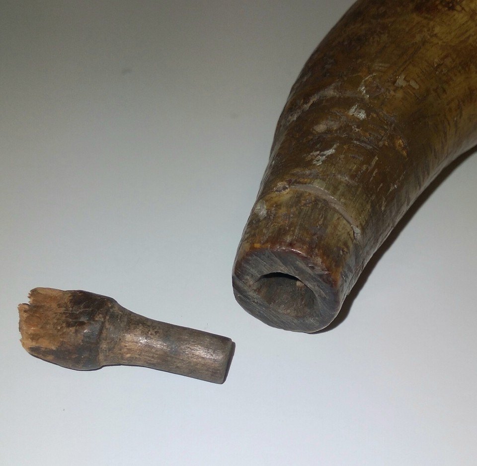 Early American Revolutionary War Pistol-Sized Priming Horn 1850-1800 ...