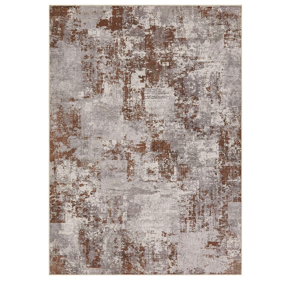 Washable 9x12 Area Rug for Living Room: Modern Abstract Neutral Large ...