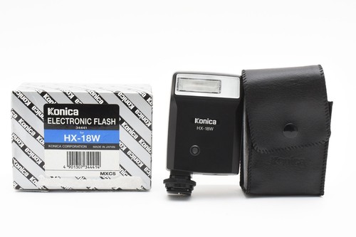 【TOP MINT in Box 】 Konica HX-18W Shoe Mount Flash Strobe For Hexar RF ...