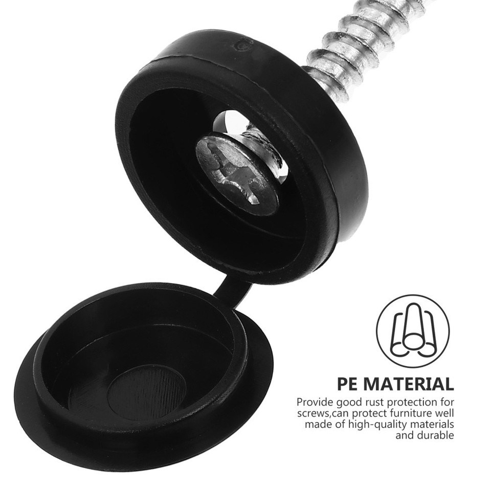 200pcs Self-tapping Screw Covers Plastic Screw Caps Screw Decorative ...