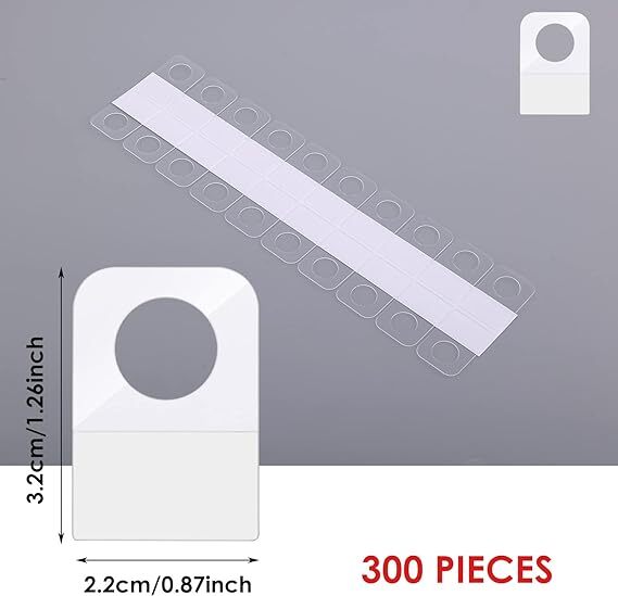 Heavy Duty Sticky Hang Tabs, Plastic Round Slot Hole Self-Adhesive ...