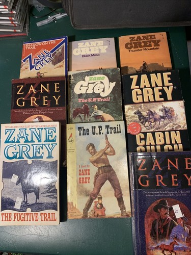 ZANE GRAY--LOT OF 9 -- Adult Western Paperback Books !!! VINTAGE ...