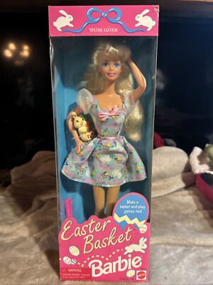 Easter Basket Barbie Doll 1995 Easter Special Edition Mattel #15578 ...