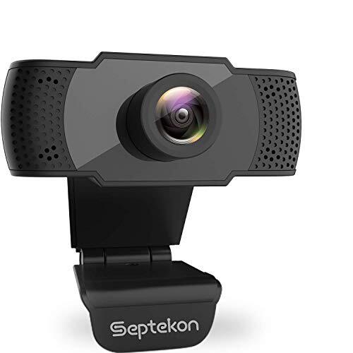 Septekon 1080P HD Webcam with Microphone Streaming Computer Web Camera ...