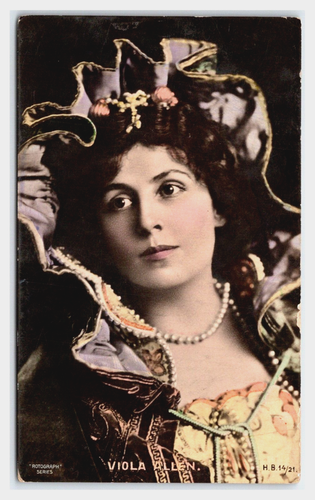 ACTRESS RPPC VIOLA ALLEN STAGE AND FILM CELEBRITY REAL PHOTO silent ...