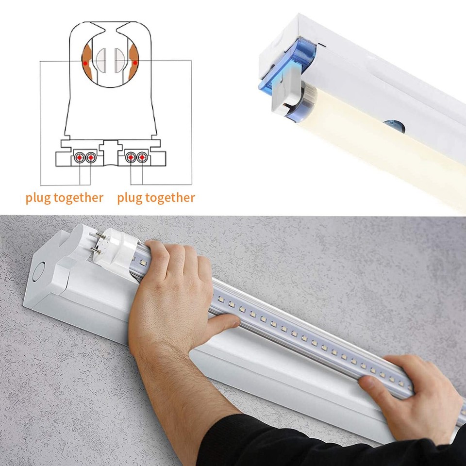 Non Shunted Led Tombstones pack Of 50 T8 Lamp Holder Ul Turn Type ...