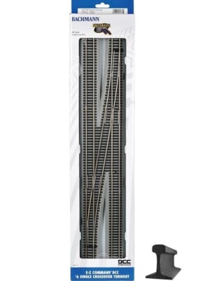 Bachmann E-Z Command® ~ #6 Turnout Switch ~ DCC Crossover Right ~ HO ...
