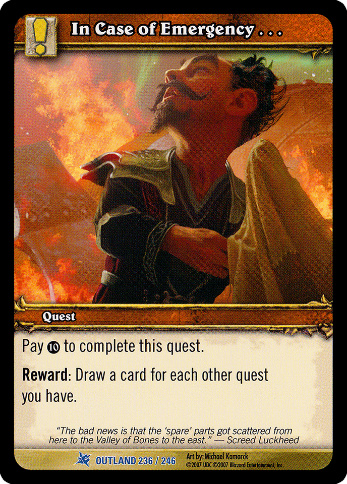 World of Warcraft WoW TCG Fires of Outland Set Rares/Epics CHOOSE YOUR ...