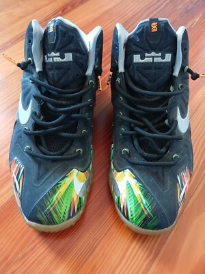 Nike LeBron James XI 11 Everglades 2014 Size 10 Basketball Shoes ...