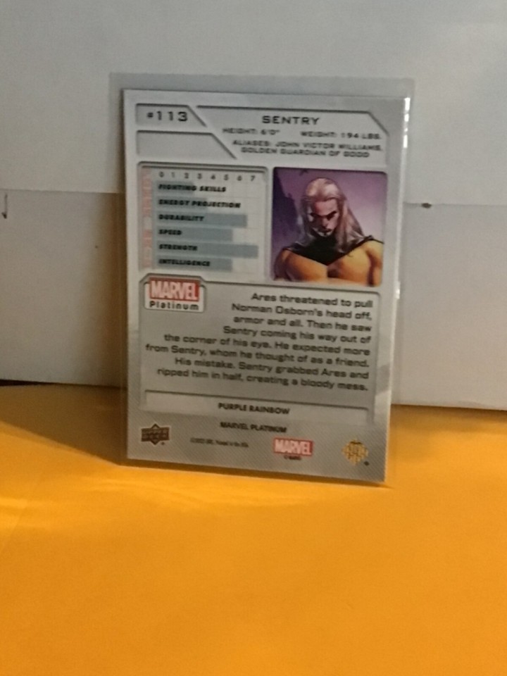 Sentry 2023 UD Marvel Platinum Purple Rainbow #113 Nice | eBay