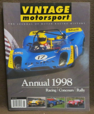 #1439 VINTAGE MOTORSPORT RACING MAGAZINE ANNUAL 1998 | eBay