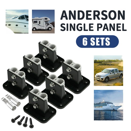 6X Anderson Plug Flush Mount 50Amp Mounting Bracket Panel Cover for ...
