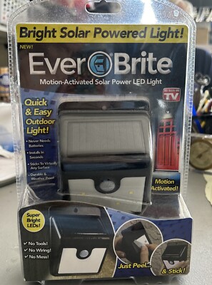 Ever Brite Light Solar Powered Outdoor LED Motion Sensor Path Security ...