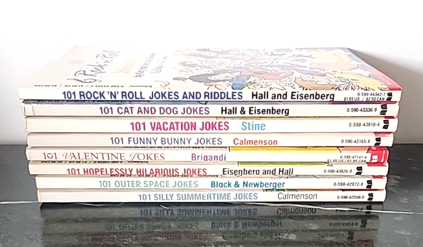 Joke Books Lot of 8 Humor Jokes Funny Silly Vintage Riddles Scholastic ...