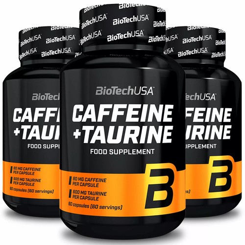 BIOTECH USA CAFFEINE + TAURINE PILLS - Energy Booster - Supports Weight ...