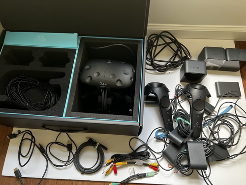 HTC Vive VR Headset Complete Set Steam VR PC Virtual Reality | eBay