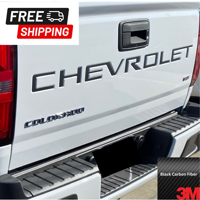 Vinyl Tailgate Letter Decals for Chevrolet Colorado '21-'22 -Black ...