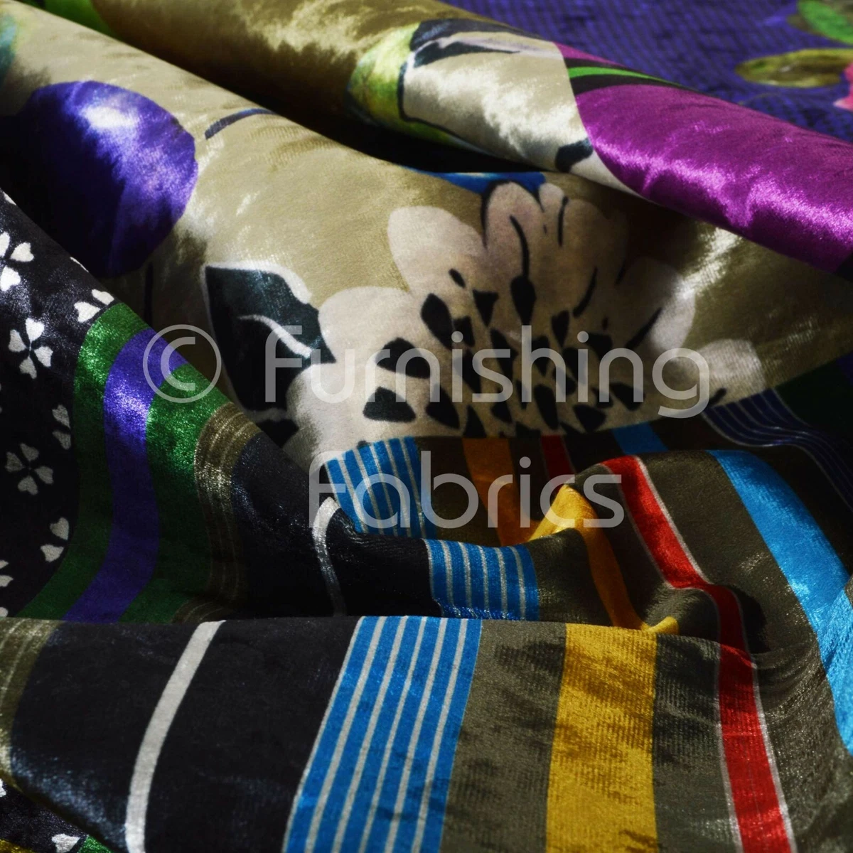 Velvet Patchwork Fabric