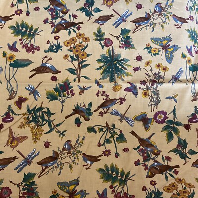 Vintage Botanical Fabric - For Sewing, Quilting, Crafts | eBay