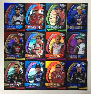 2004 Press Pass Trackside Dialed In 12-Card NASCAR Insert Set | eBay