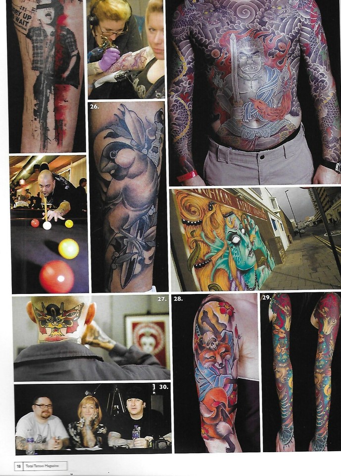 Total Tattoo Magazine Joey Ortega Marcus Maguire Lyle Tuttle Valentine ...