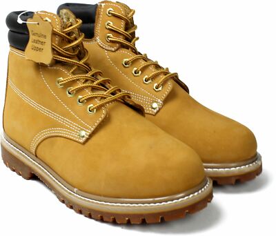 Fuda Men's Leather Working Boot - 6311-TAN | eBay