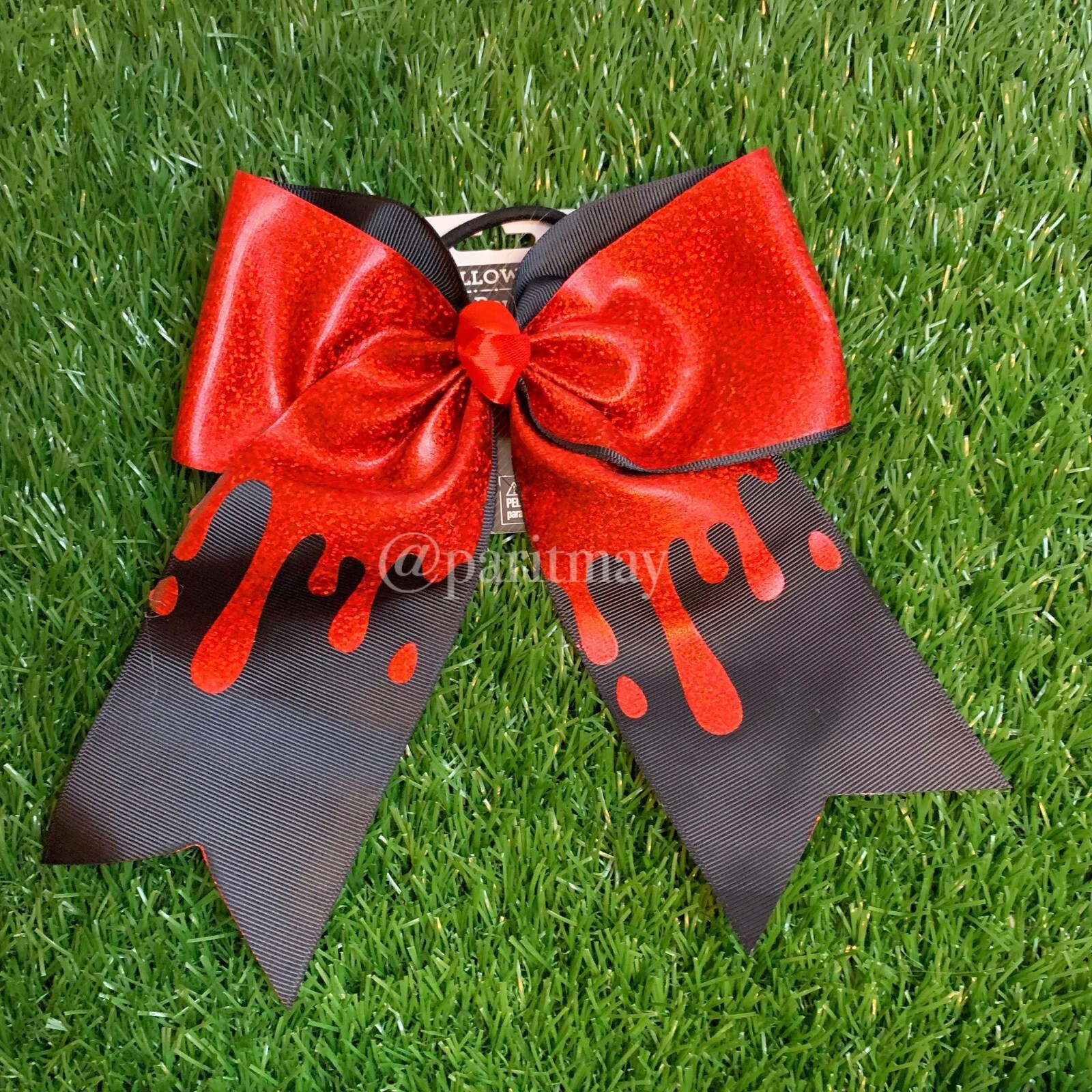 Way to Celebrate! Halloween Large Bloody Vampire Bow for Adults - Red ...