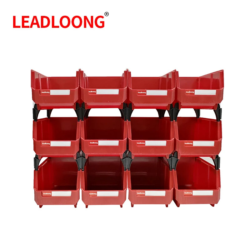 9pcs Plastic Parts Lin Bins Component Storage Boxes Workshop Picking ...