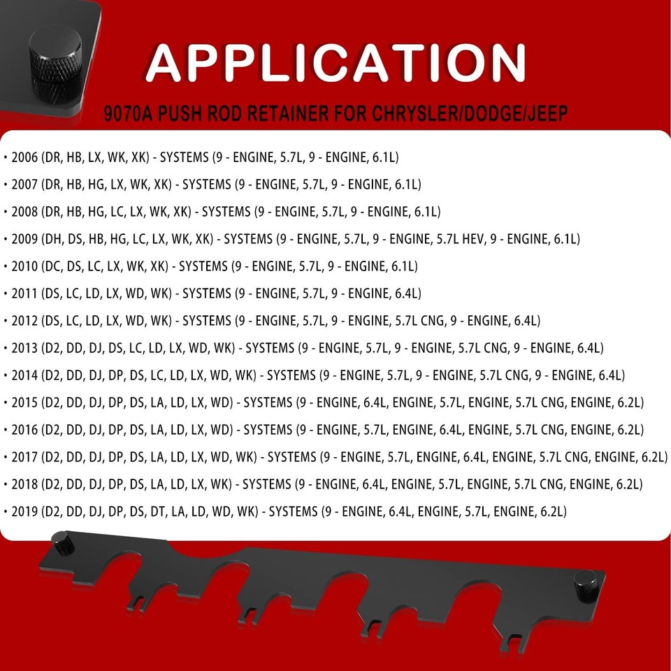 9070A Push Rod Retainer for 5.7L Chrysler Dodge Jeep Hemi Engines 5.7 ...