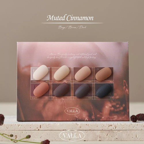VALLA Muted Cinnamon Gel Nail Polish 10ml 8 Color K-Beauty | eBay