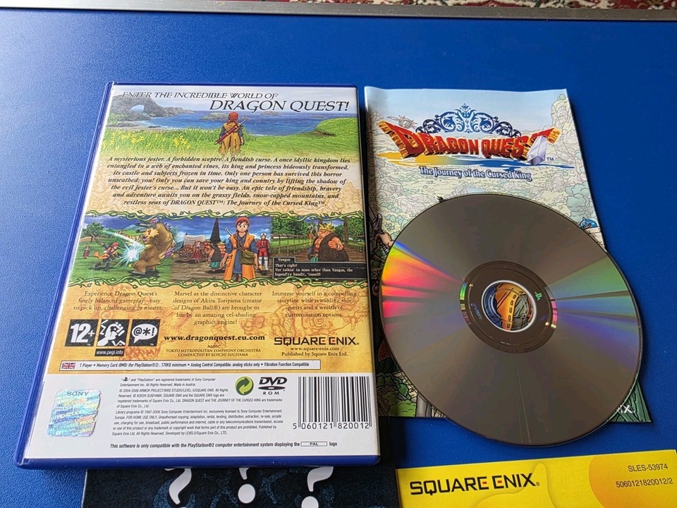 Dragon Quest The Journey of the Cursed King (PAL) - Playstation 2 (PS2 ...