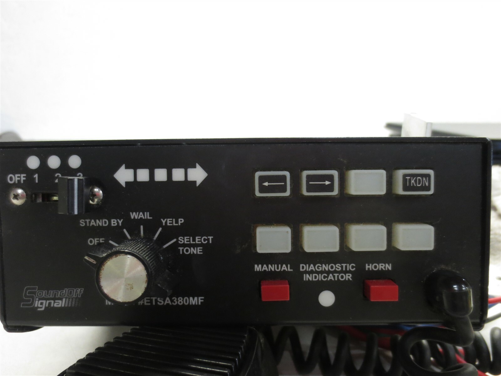SoundOff Signal ETSA380MF Control Panel and Mic SKU 454 for sale online | eBay