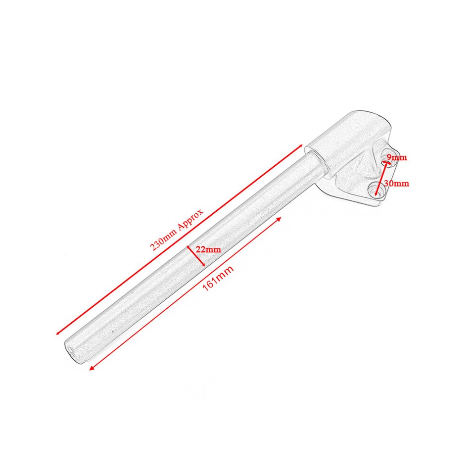 Left Split Handle Bar Handlebar For Kawasaki Ninja 250 250R EX250 Ninja ...