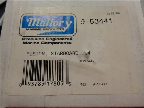 MALLORY MARINE 9-53441 STARBOARD PISTON .040 MARINE BOAT | eBay