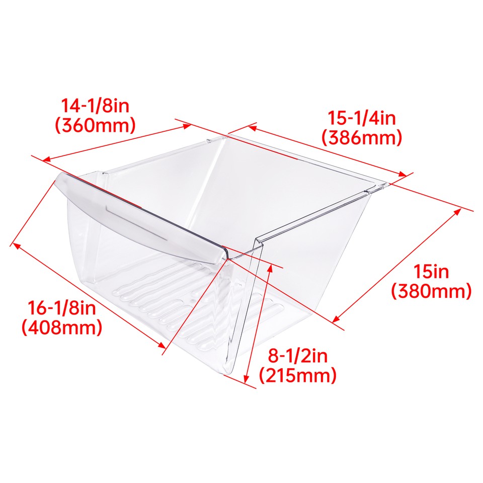Crisper Pan Drawer ( Bottom ) Compatible with Frigidaire Refrigerator ...