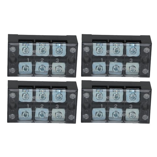 4Pcs Terminal Strip Block TB Fixed Large Current Dual Row Terminal ...