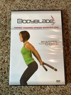 BODYBLADE Target Training XPress WORKOUT DVD Sharpen Your Core Mad Dogg ...
