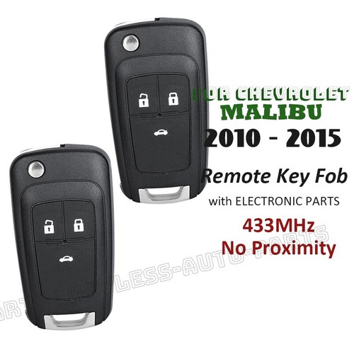 2x 433MHz for Chevrolet Malibu 2010 2011 2012 2013 2014 2015 Flip ...