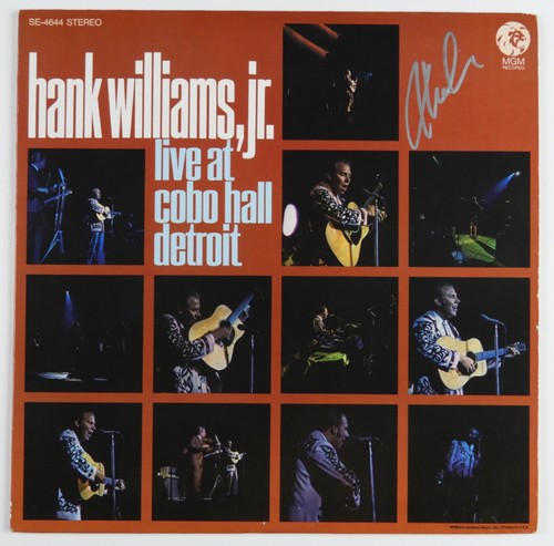 Hank Williams Jr. Signed Autograph Album JSA Record Vinyl Live At Coco ...