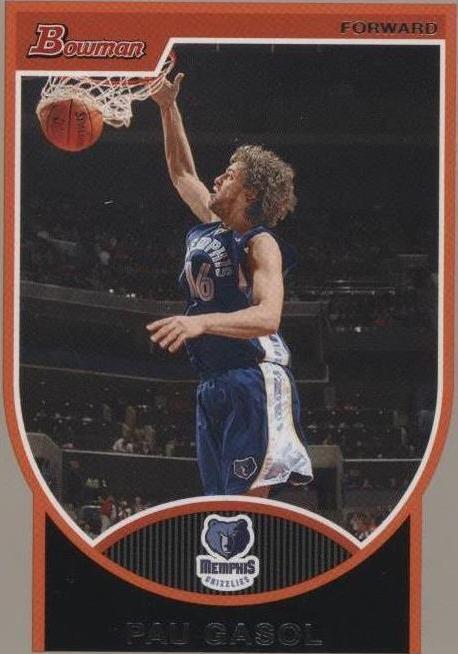 2007-08 Bowman Draft Picks & Stars - Pau Gasol #16 Silver /199 for sale ...
