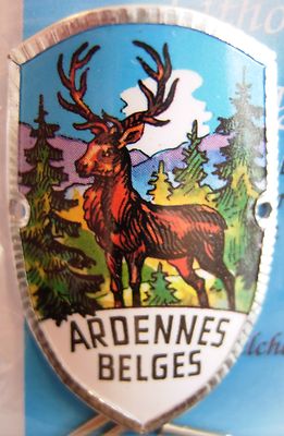 Ardennes Belges Stag Deer new badge mount stocknagel hiking medallion ...