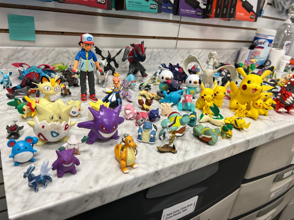 Huge lot of 96 Pokemon vintage action figures statues collectibles ...