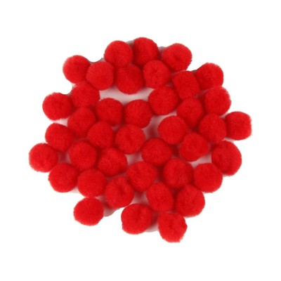 Red Poms | Christmas Pom-Poms | Red Pom Poms - .75in. - 45 Pcs (nmpom ...